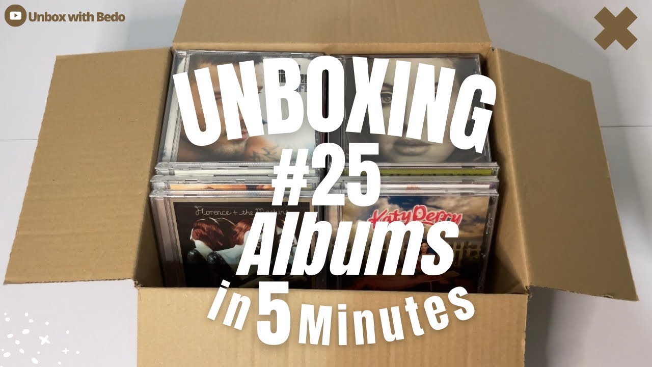UNBOXING 25 Albums in 5 Minutes - YouTube