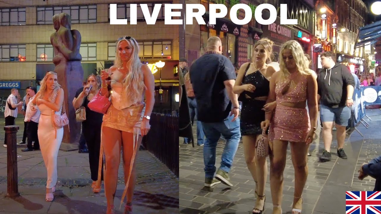 Liverpool City England Nightlife Walk Tour Youtube