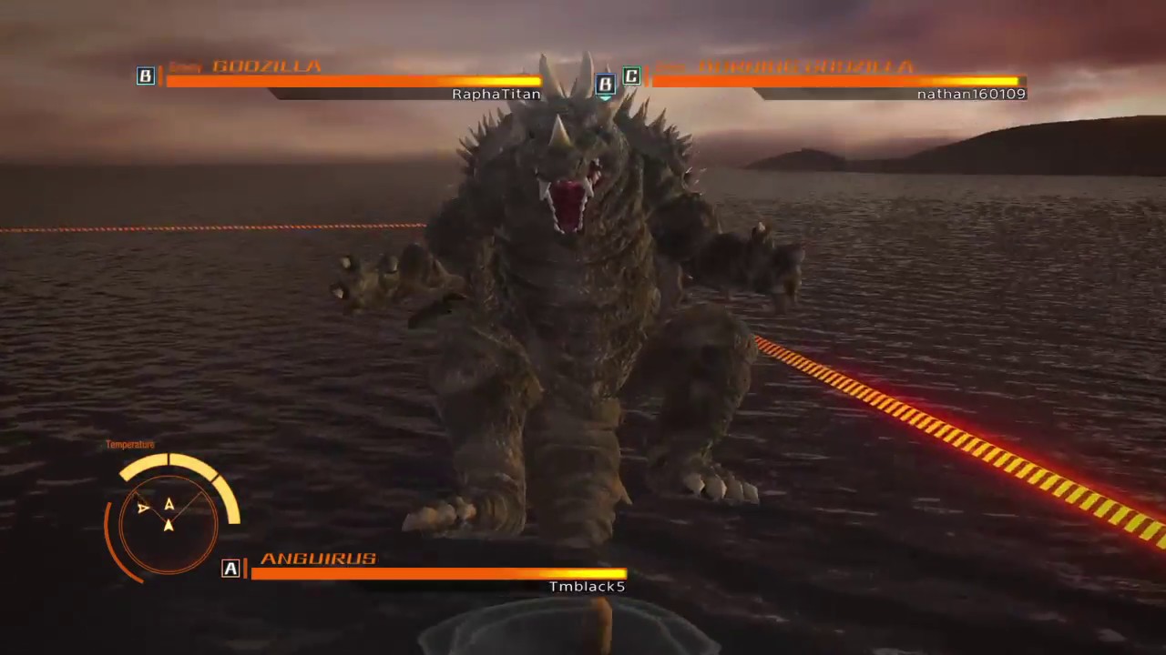 GODZILLA PS4 versus mode: Anguirus vs. Godzilla 90's vs. Burning ...