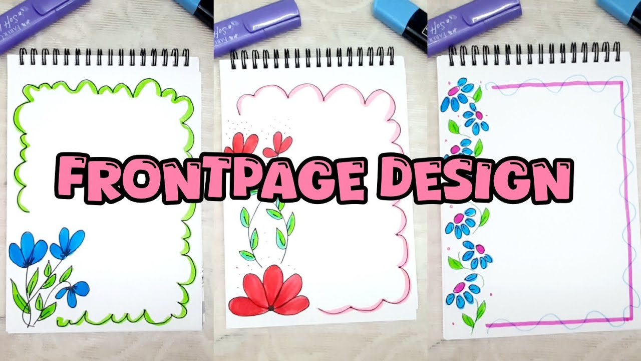 3 Front Page Design | Project Work Designs | File Decoration Ideas ...