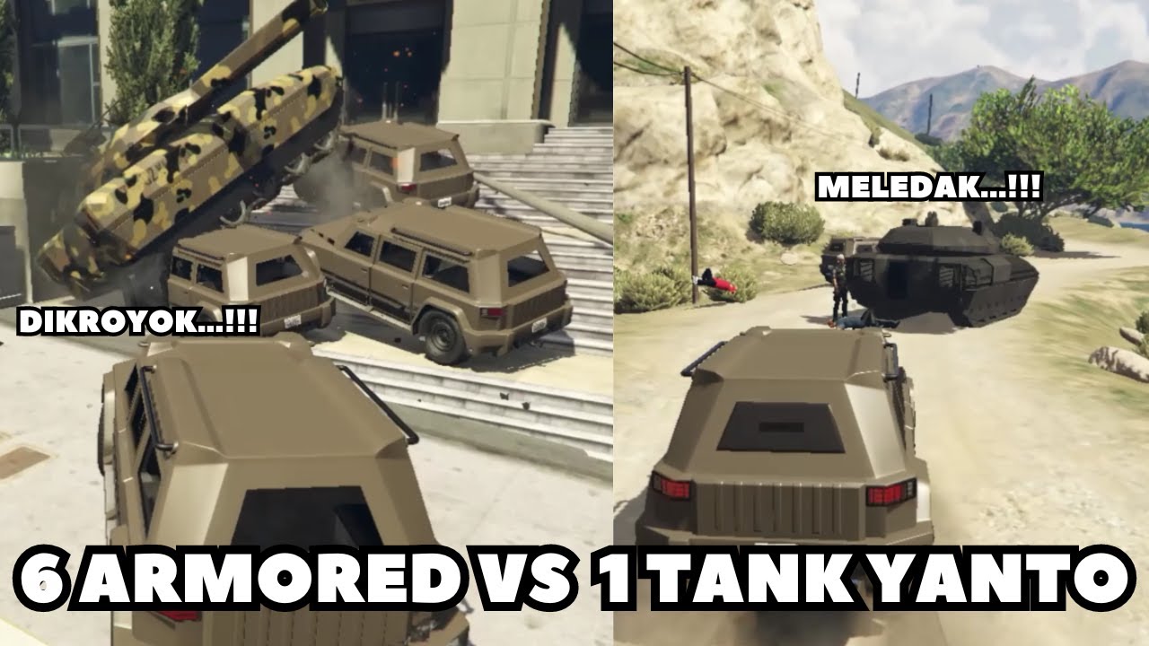 MOBIL ARMORED VS TANK YANTO - GTA V ROLEPLAY - YouTube