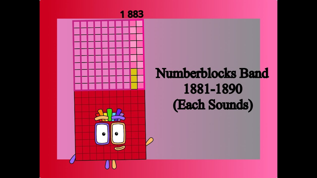Numberblocks Band 1881-1890 (Each Sounds) - YouTube