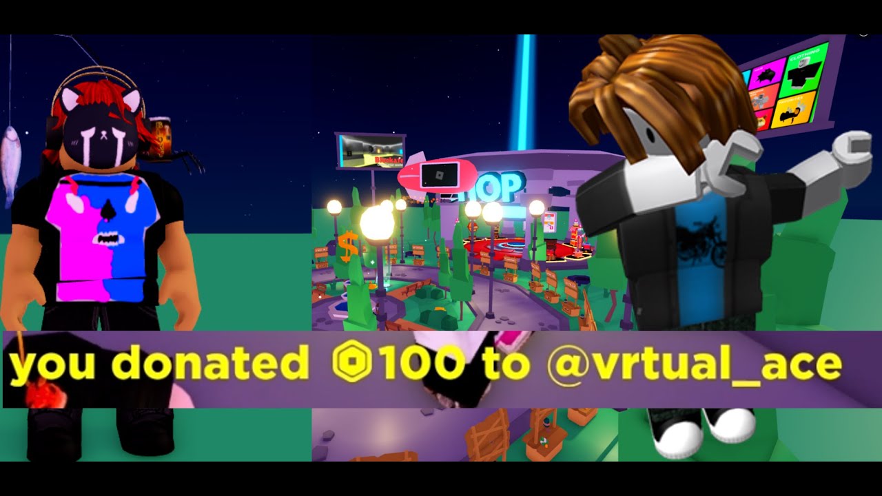 Donating 550 robux to one of my subscribers by playing a little game ...