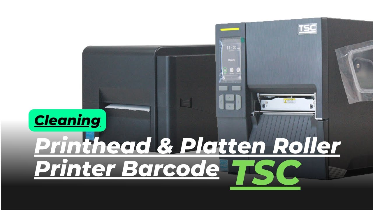 Cleaning Printhead & Platten Roller Printer Barcode TSC - YouTube