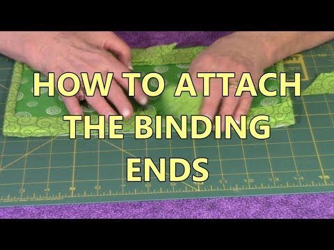 Quilt Binding Attaching The Ends - YouTube