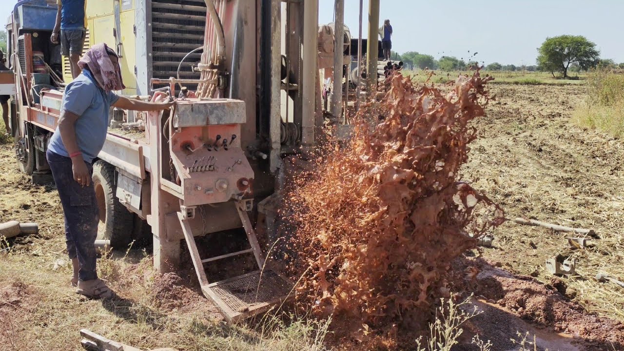 Borewell Drilling In agriculture || Deep 179 Feet in 3.5Hp water || Step by step borewell ...