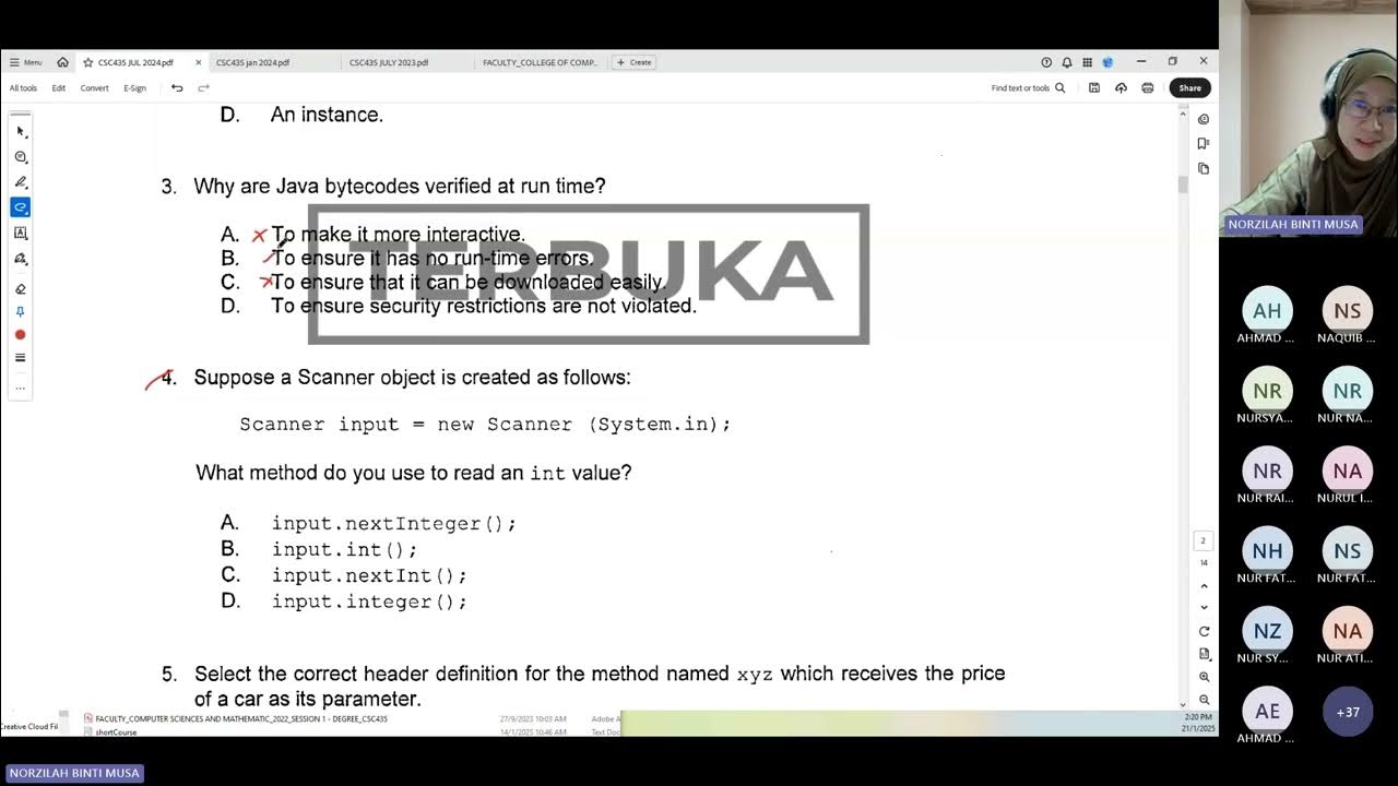 CSC435 LECTURE 20250121 Meeting Recording - YouTube