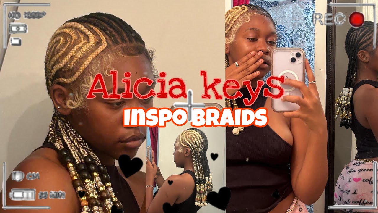 Tutorial On How I Did The Alicia Keys Inspo Exotic Cornrows| Details ...