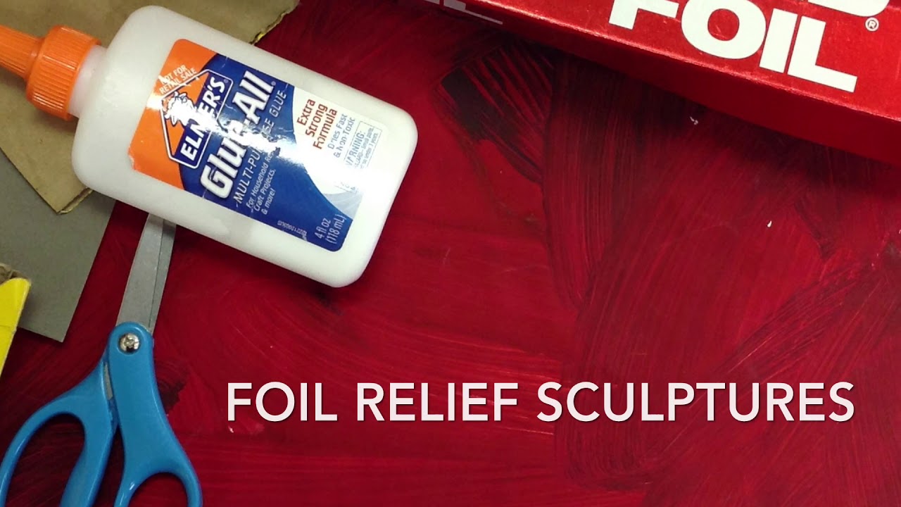 HOW TO MAKE REPOUSSE (foil relief sculptures) - YouTube