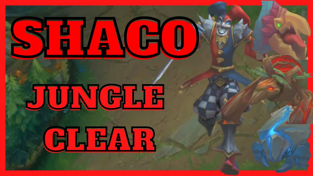 Shaco fastest jungle clear / red side start. Shaco jg guide. - YouTube