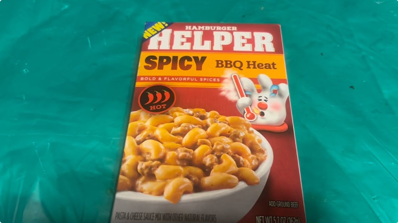 Hamburger Helper spicy bbq heat review - YouTube