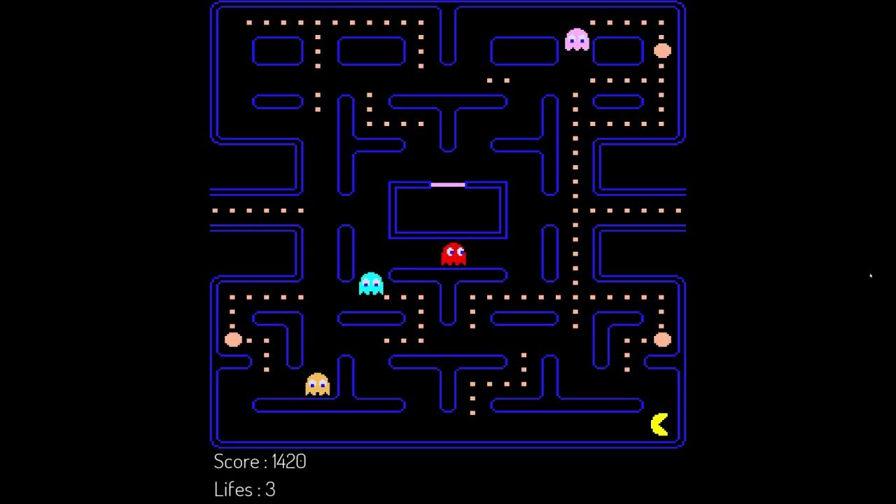 Pac-Man Clone (Made with SFML/C++) - YouTube