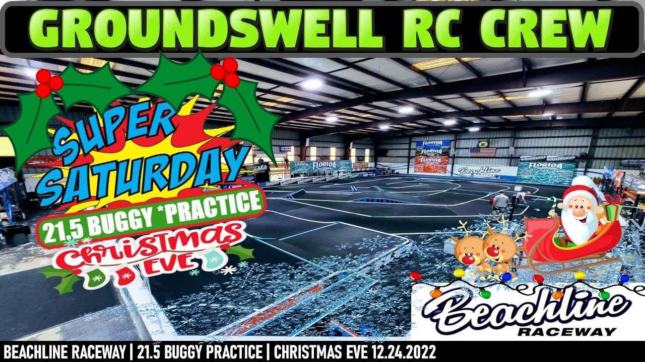 GroundSwell RC Crew | Beachline Raceway | 21.5 2wd Buggy Practice - YouTube
