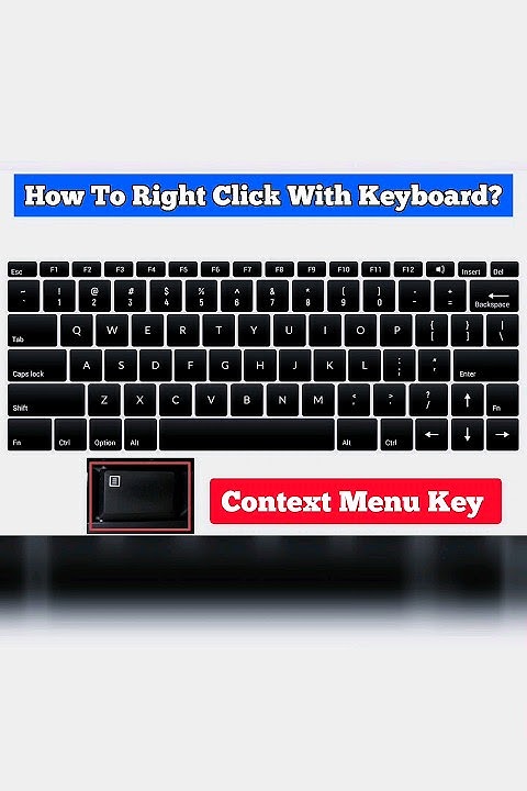 2 New Shortcut key for right click || How To Right Click With Keyboard ...