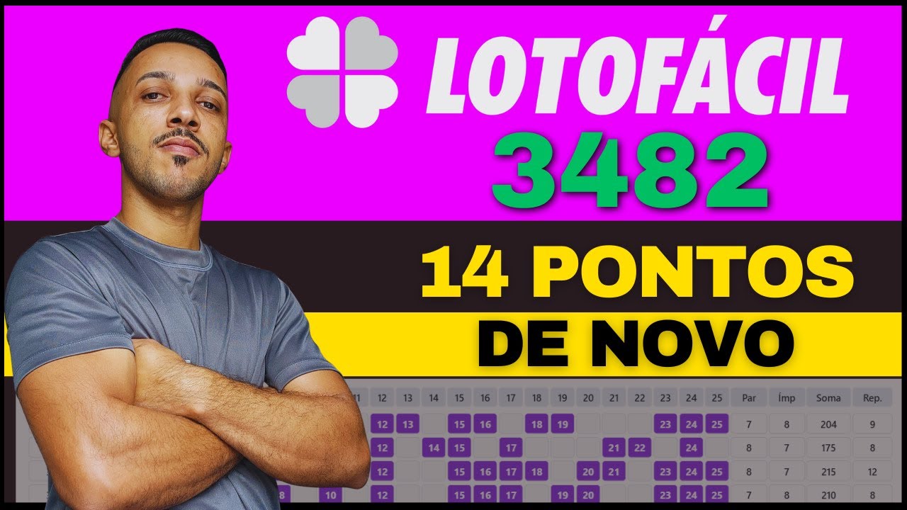 [14 Pontos de Novo] Lotofacil 3482 Como Jogar Com 20 Números - YouTube