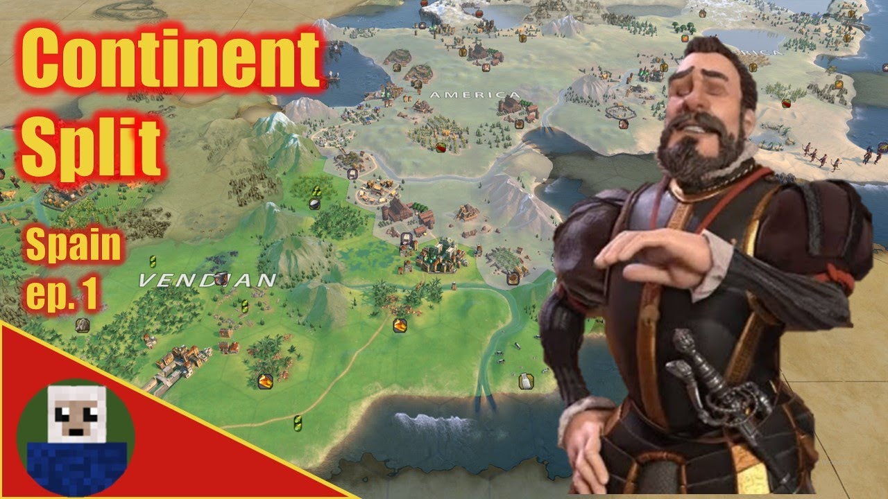 Continent split in the capital? Lets go!!! Civ 6 Spain Let's Play ep 1 ...