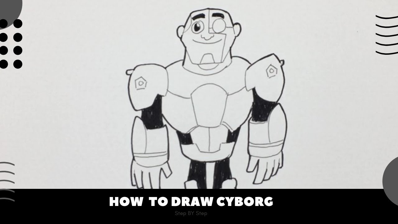 How to Draw Cyborg Easy | Teen Titans Go - YouTube