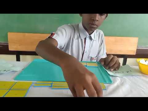 RAJA KOUSHIKA|GRADE 7C | MATH LAB ACTIVITY| ACHARIYA VILLIANUR - YouTube
