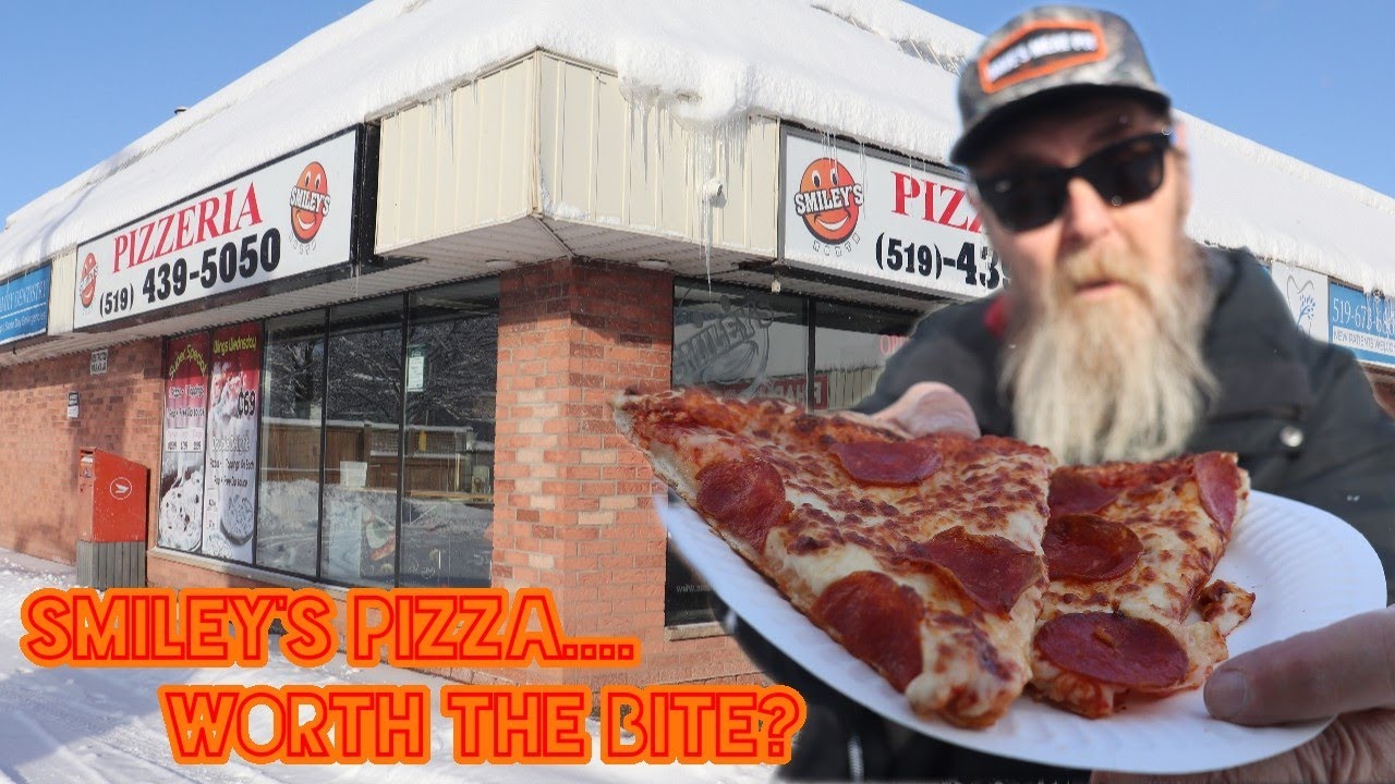 Big Dave Eats Smiley’s Pizza in London Ontario | Requested Review - YouTube