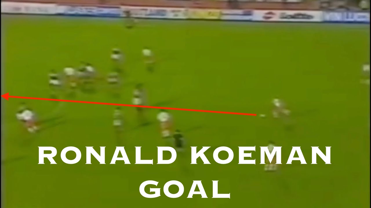 Ronald Koeman long range free kick - YouTube