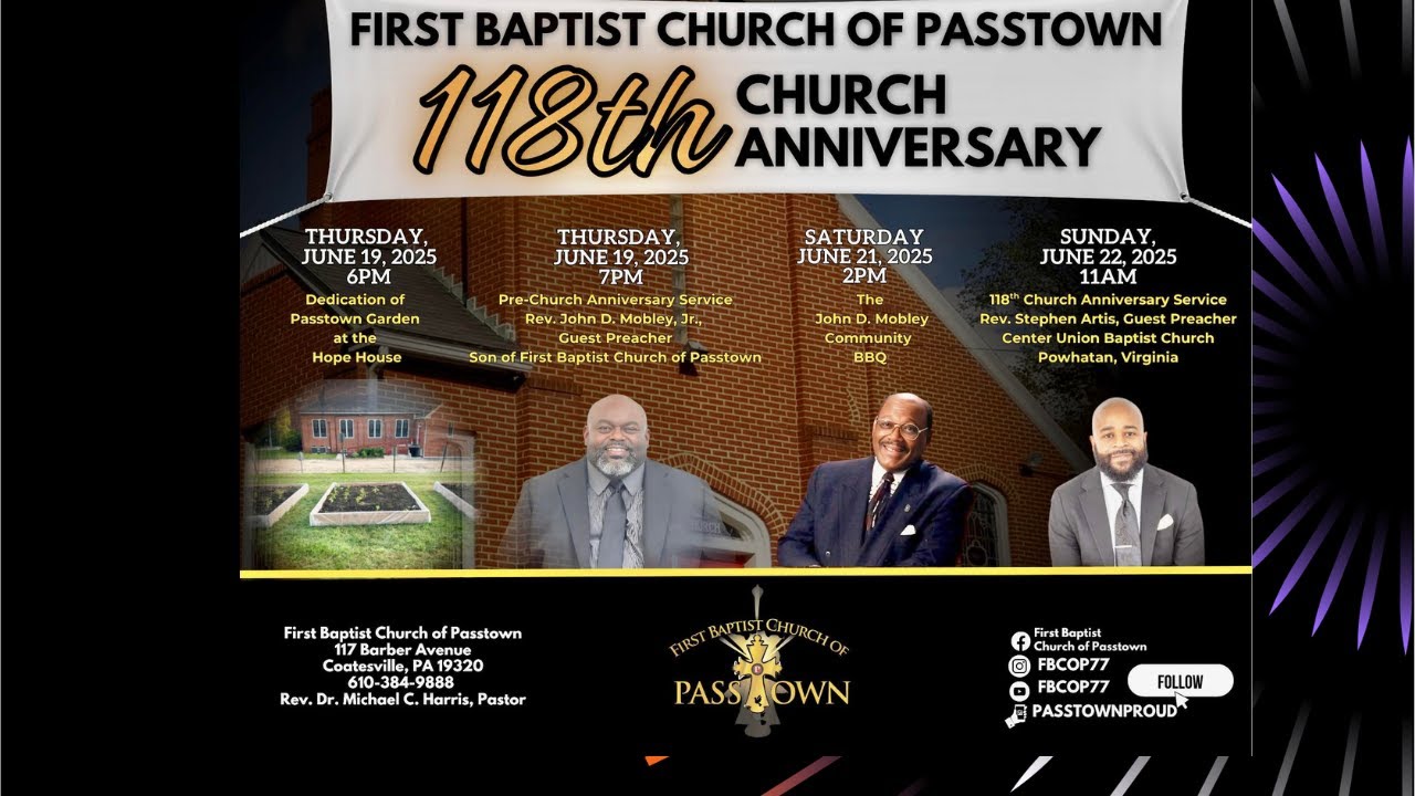 "Pass the Peace" 118th Church Anniversary Service (6/22/2025) # ...