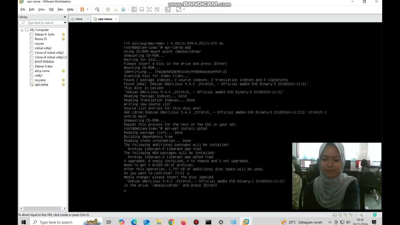 Cara Install dan Konfigurasi VPN Server (PPTPD) di Debian 9 - YouTube