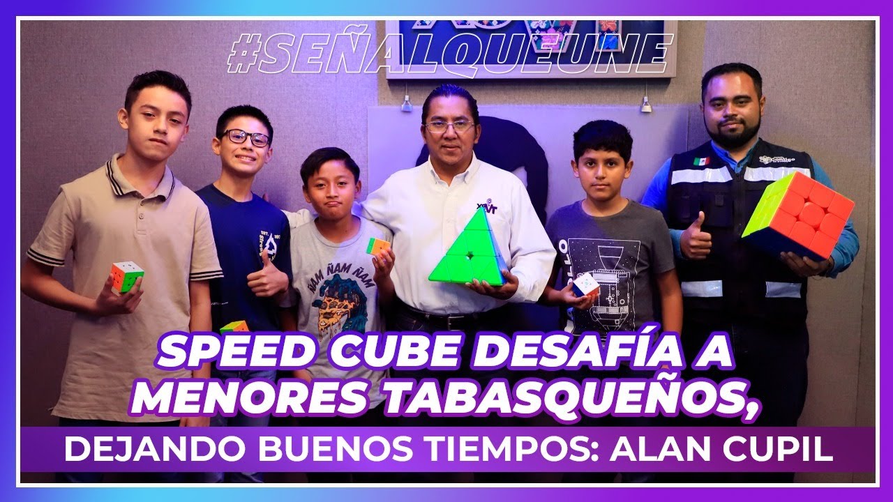 Speed Cube desafía a menores tabasqueños, dejando buenos tiempos: Alan Cupil - YouTube