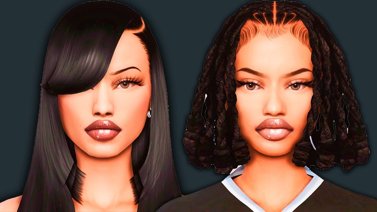 💙 Sims 4 CAS - Female Sim Dump | CC Folder & SIM DOWNLOAD - YouTube