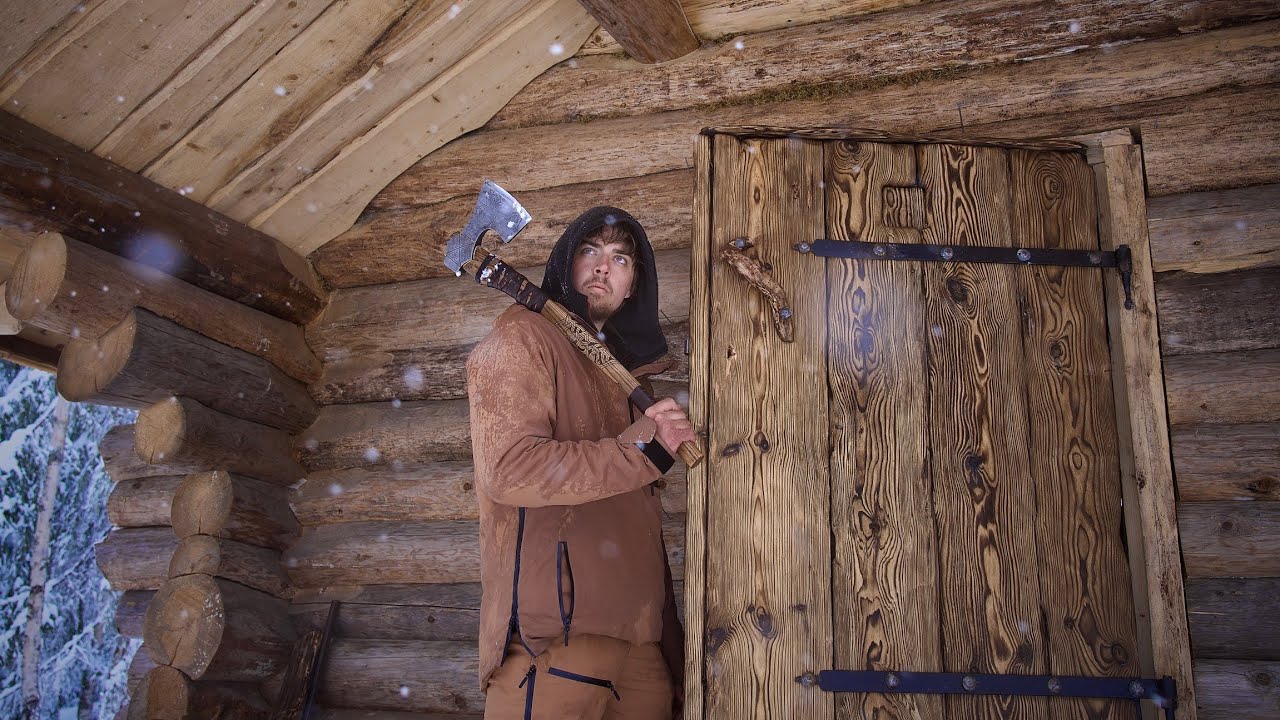 Medieval Log Cabin Door | Crafted from the Swedish Forest - YouTube