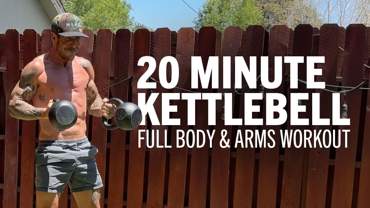 20 Min Kettlebell Workout | Full Body & Arms | No Gym needed - YouTube