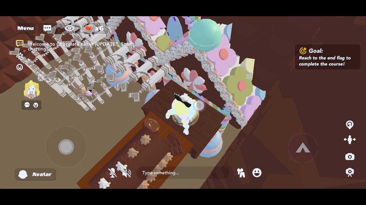 playing a game chocolate 🍫 obby [update] in bud create is bud username ...