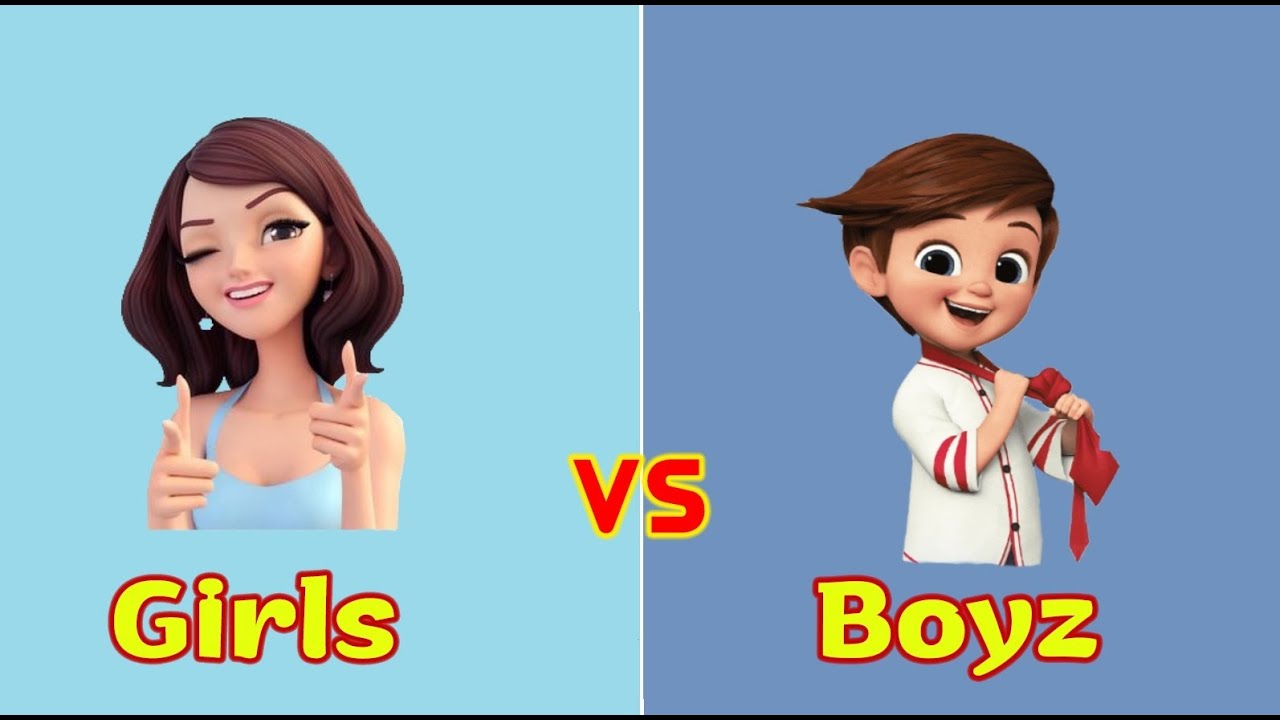Girls Vs Boyz Drawing | Beautiful | #TagCreate - YouTube