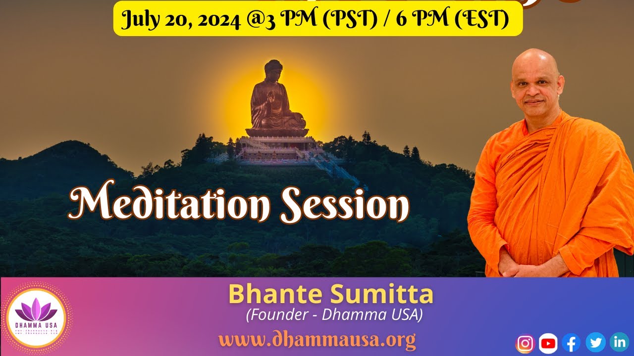 Saturday Meditation Session with Bhante Sumitta @Empty Cloud Monastery ...