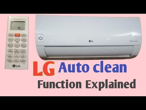 LG Dual inverter AC auto clean function / How to useauto clean button ...