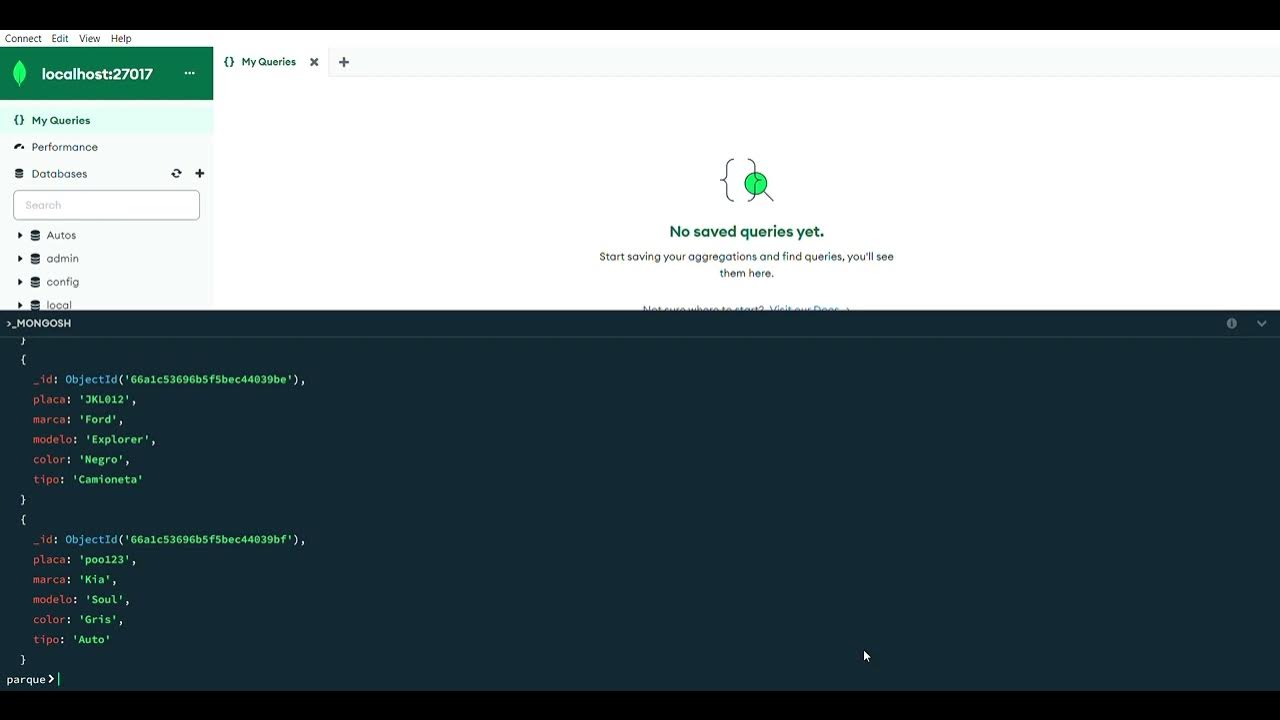 MongoDB Compass Elaboración de las bases de datos 2024 07 24 - YouTube