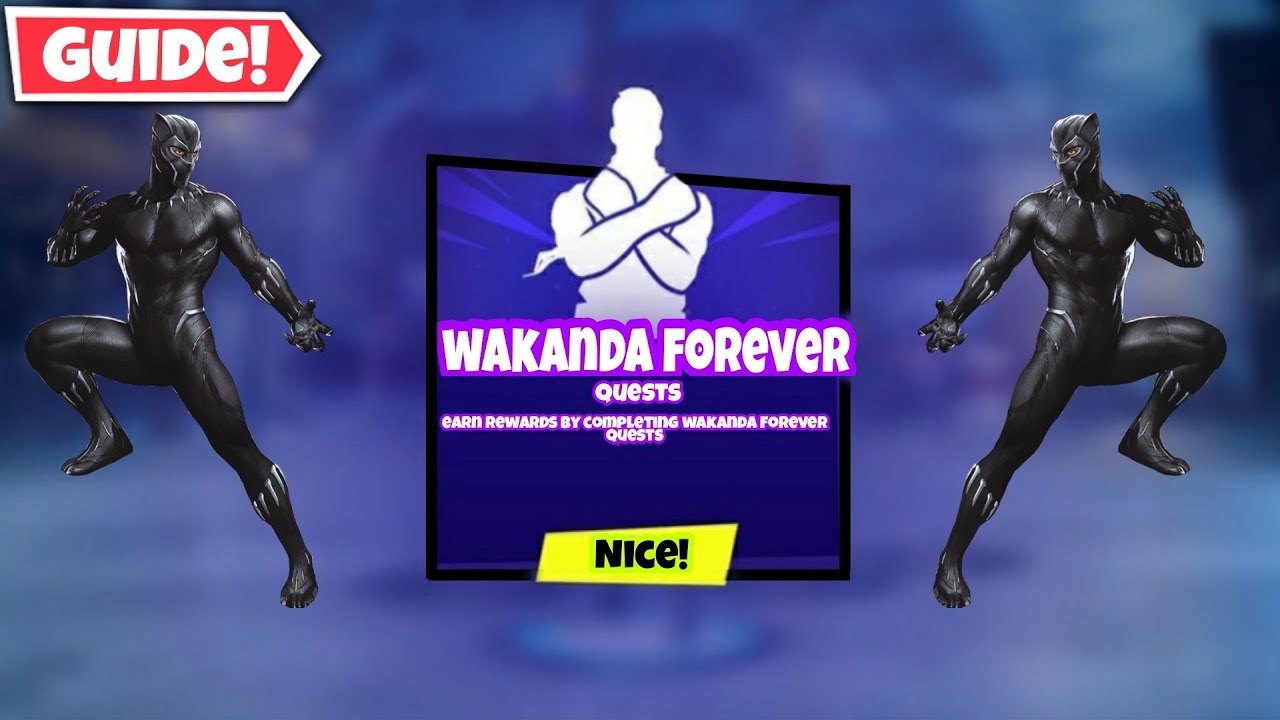 FORTNITE HOW TO DO THE WAKANDA FOREVER CHALLENGES! (FREE EMOTE AND ...
