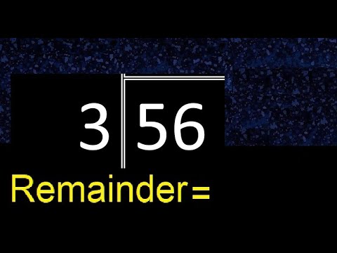 Divide 56 by 3 . remainder , quotient . Division with 1 Digit Divisors ...