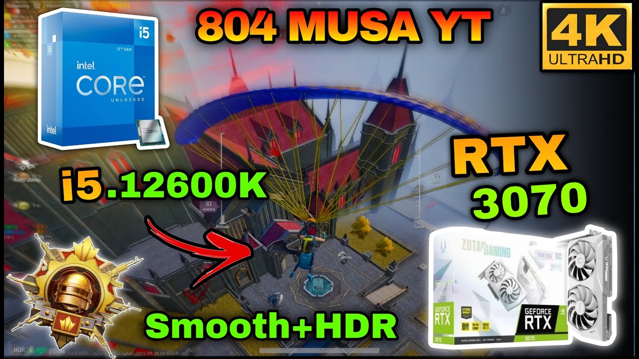 CPU i5-12600K GAMING Processor ||GPU RTX 3070 ||BEST Kill PUBG GAMEPLAY ...