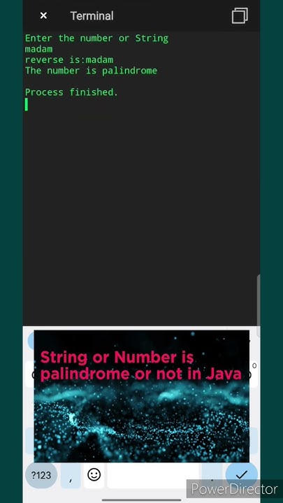 String or Number is palindrome or not in Java program 💯 #shorts #viral ...