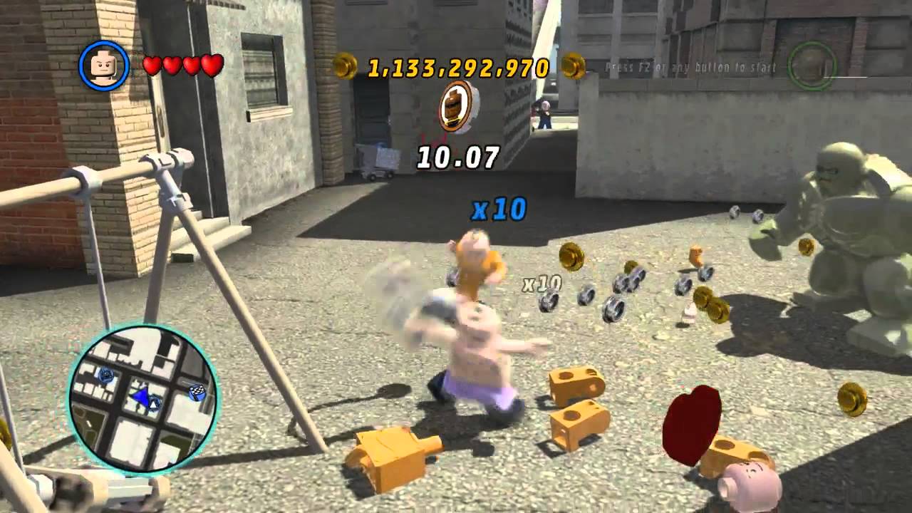 LEGO Marvel Super Heroes The Video Game - Absorbing Man free roam - YouTube