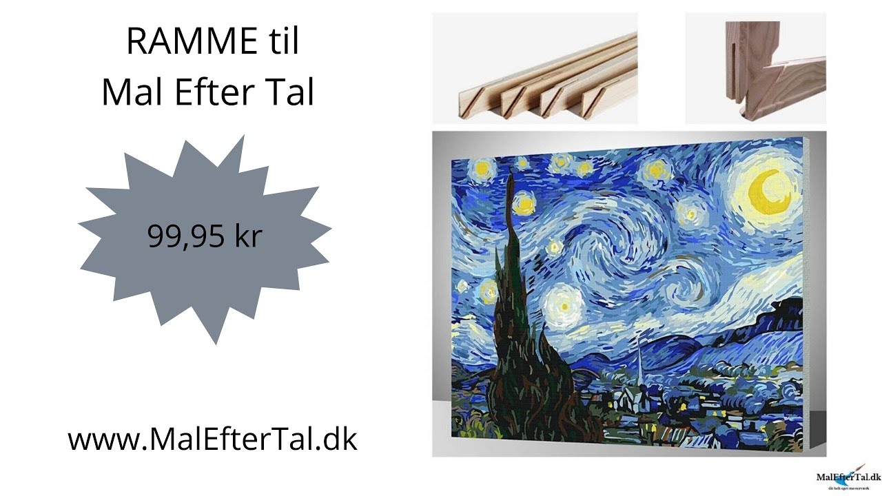 RAMME MAL EFTER TAL. Gør det selv ramme til lærred. 40x50 cm til 99,95 ...