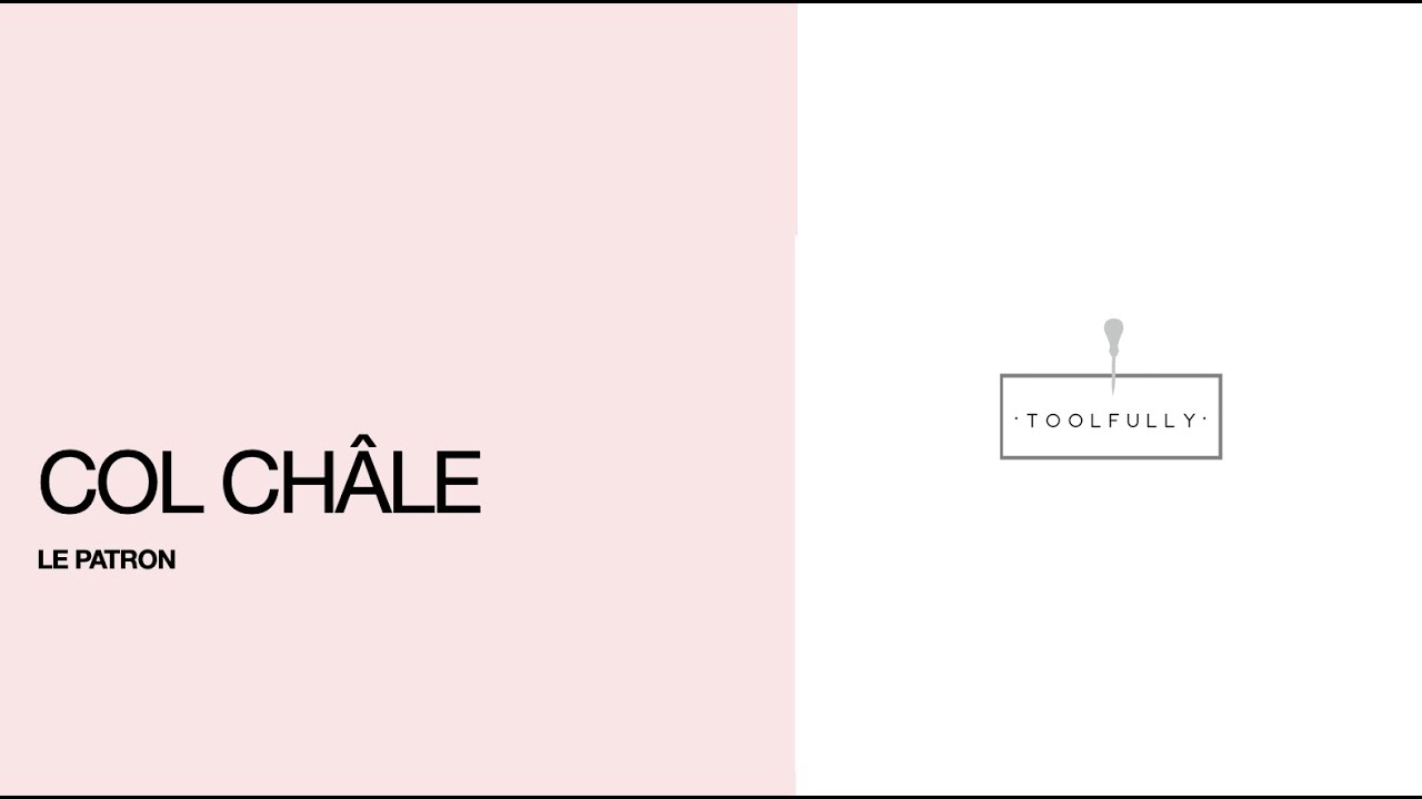 Patron d'un col châle très large. Pt. 1 - YouTube