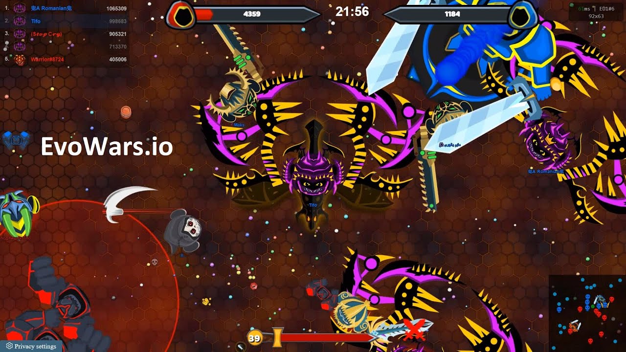 EvoWars.io Evolutions Unlocked 39/39 High Score +1,000,000 - YouTube