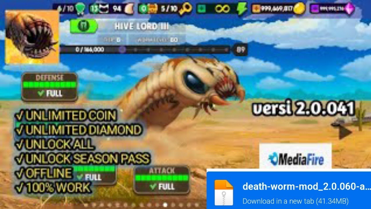 Death Worm (MOD, Unlimited Money) - YouTube