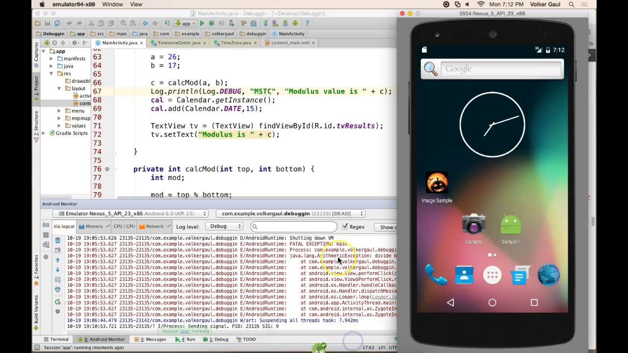 an5.4 Using Log (cat) and Toast for debugging - YouTube