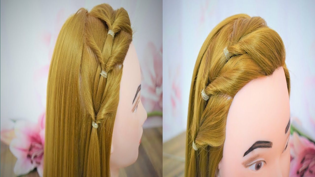 EASY FRONT STYLE|CLASSIC FRONT HAIRSTYLE - YouTube