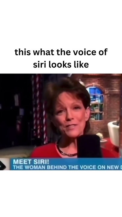 THIS is what the voice of SIRI looks like - YouTube