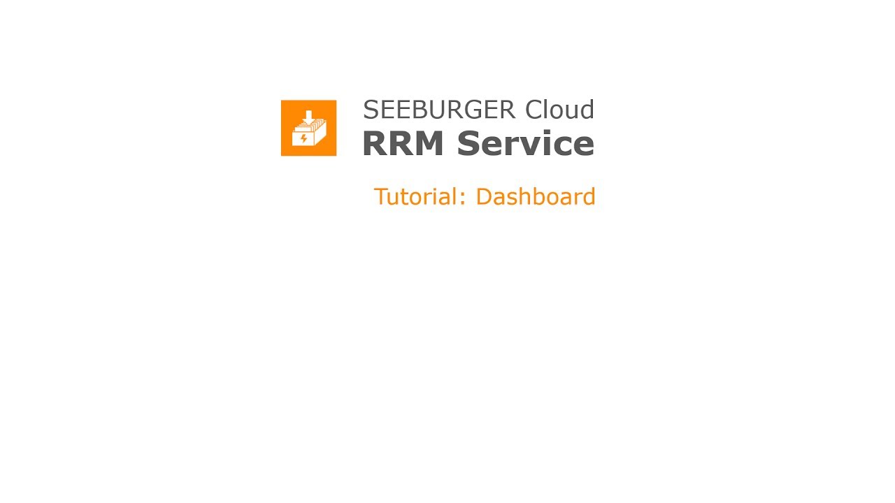 Tutorial: SEEBURGER Cloud RRM Service – Dashboard - YouTube