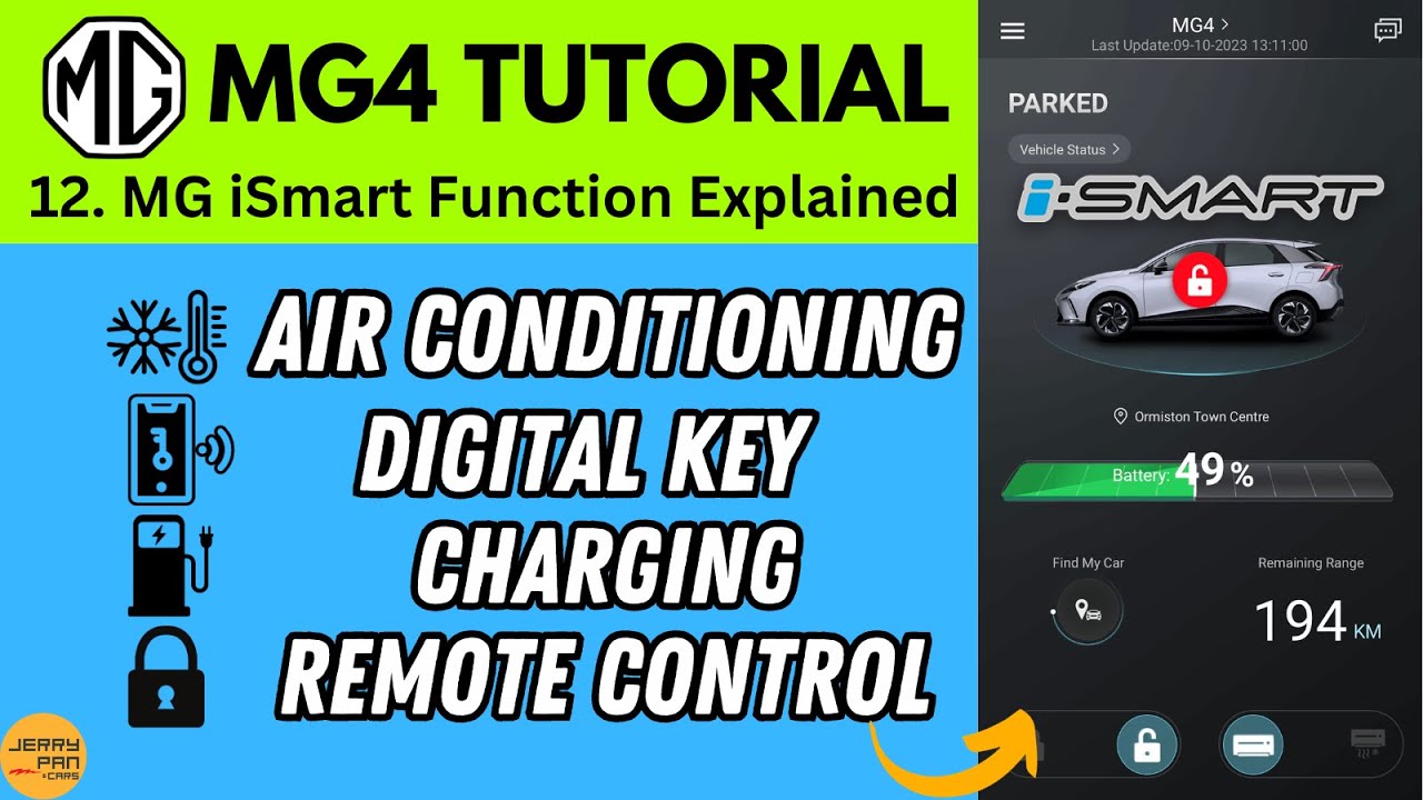 MG4 Tutorial / User Guide - 12. MG iSmart App Functions Walkthrough (AU ...