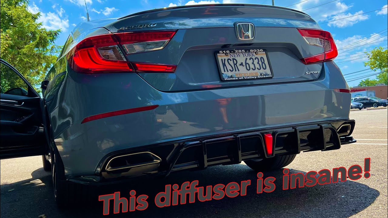 Yofers V2 Diffuser Installs on Honda Accord 2018-2022 - YouTube